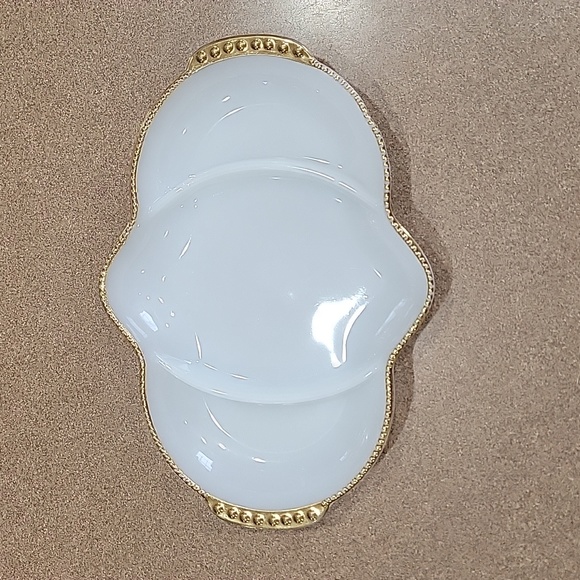 Fire King | Accents | Vintage Fire King White Glass Divided Dish | Poshmark